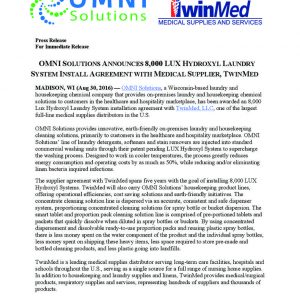 TwinMed Agreement – OMNI Solutions